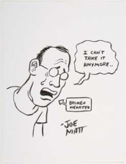 Joe Matt Original Art For Sale | ComicArtTracker